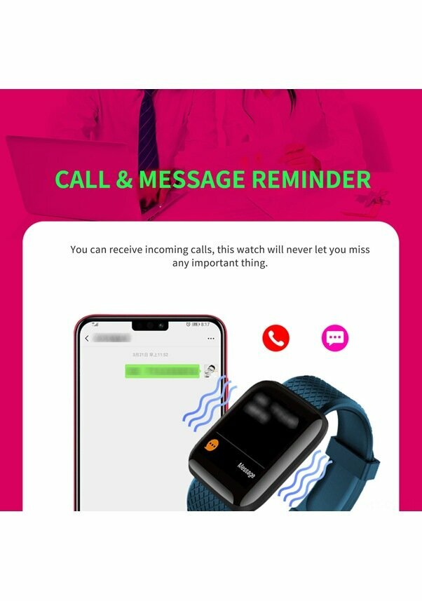 Синий экран 1,44 дюйма, управление музыкой, водонепроницаемые смарт-часы IP67 (гарантия импортера)