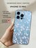 Чехол на Apple iPhone 13 Pro / Айфон 13 Про с принтом "Сиреневые розы паттерн", ...