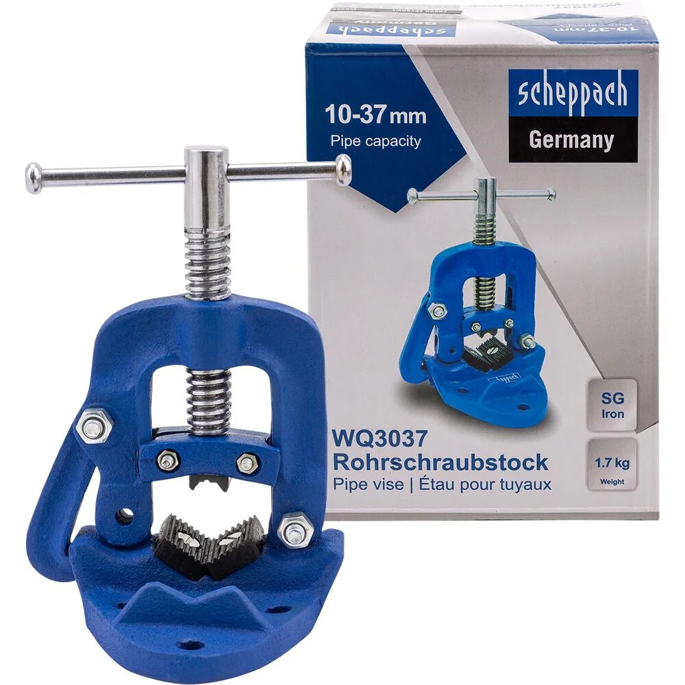 Scheppach Тиски трубные 10-37мм Sch-WQ3037(66067)