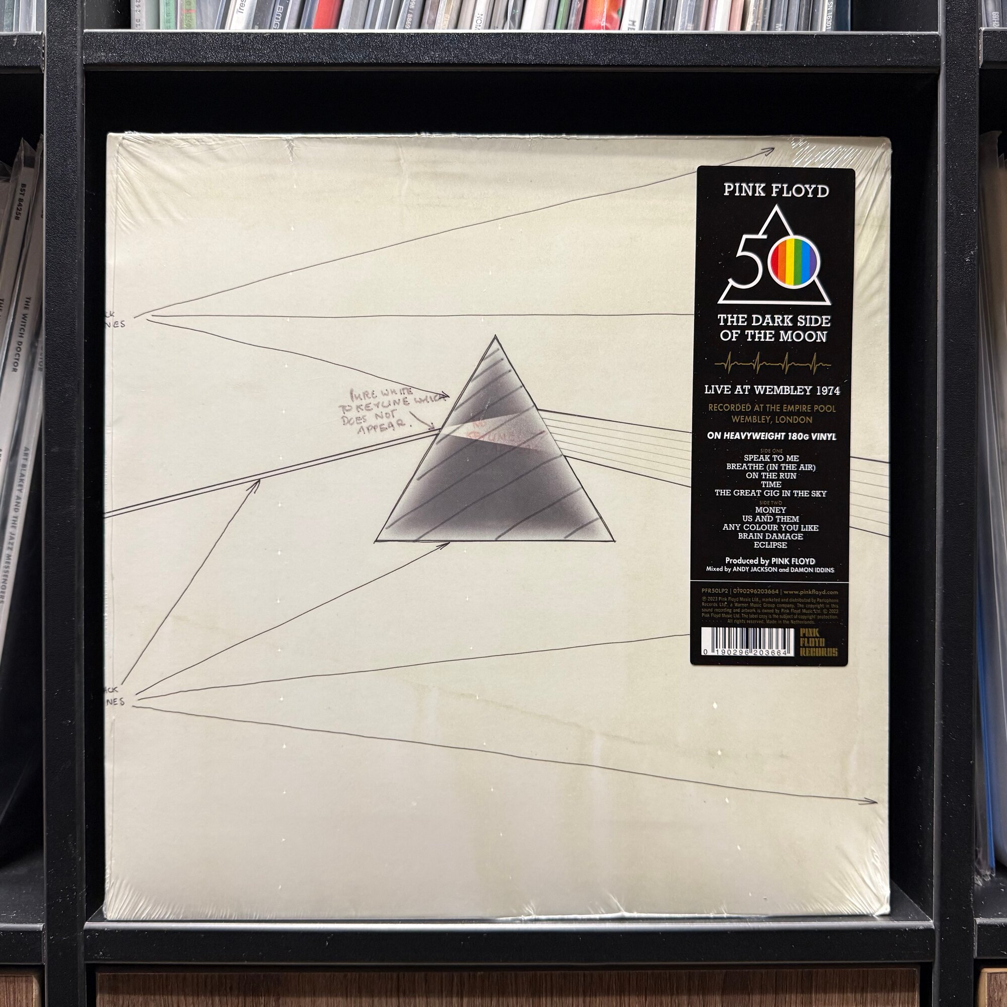 Виниловая пластинка PINK FLOYD - The Dark Side Of The Moon: Live At Wembley 1974 (still sealed, gatefold 180 gram vinyl LP + 2 posters) LP Винил