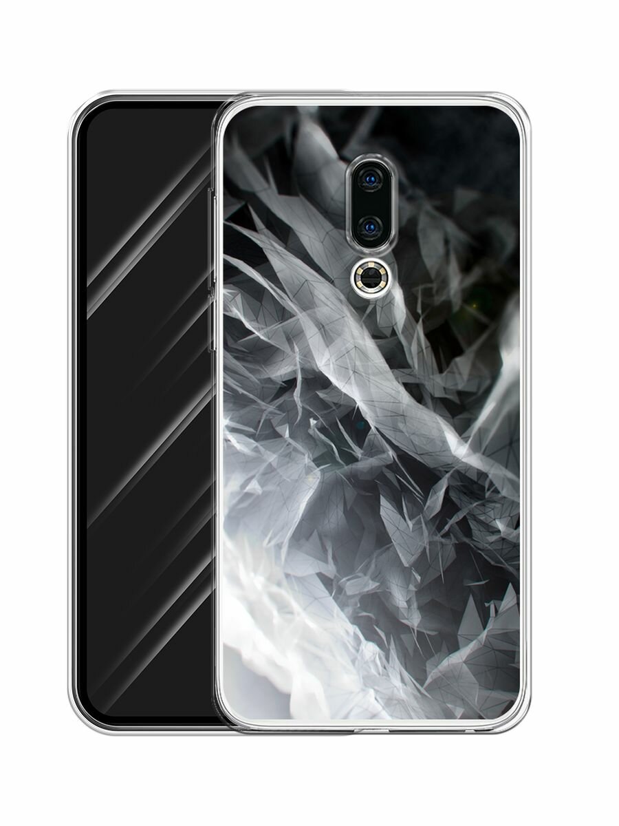 Силиконовый чехол на Meizu 16th / Мейзу 16th с принтом "Абстракция 9" — фото 1