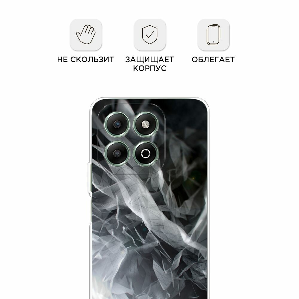 Силиконовый чехол на Honor X6b / Хонор X6b с принтом "Абстракция 9" — фото 1
