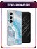 Чехол на Tecno Camon 40 Pro / Текно Камон 40 Про с принтом "Нежно-голубой мрамор...