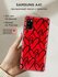 Чехол на Samsung Galaxy A41 / Самсунг Галакси А41 с принтом "Hearts doodle black...