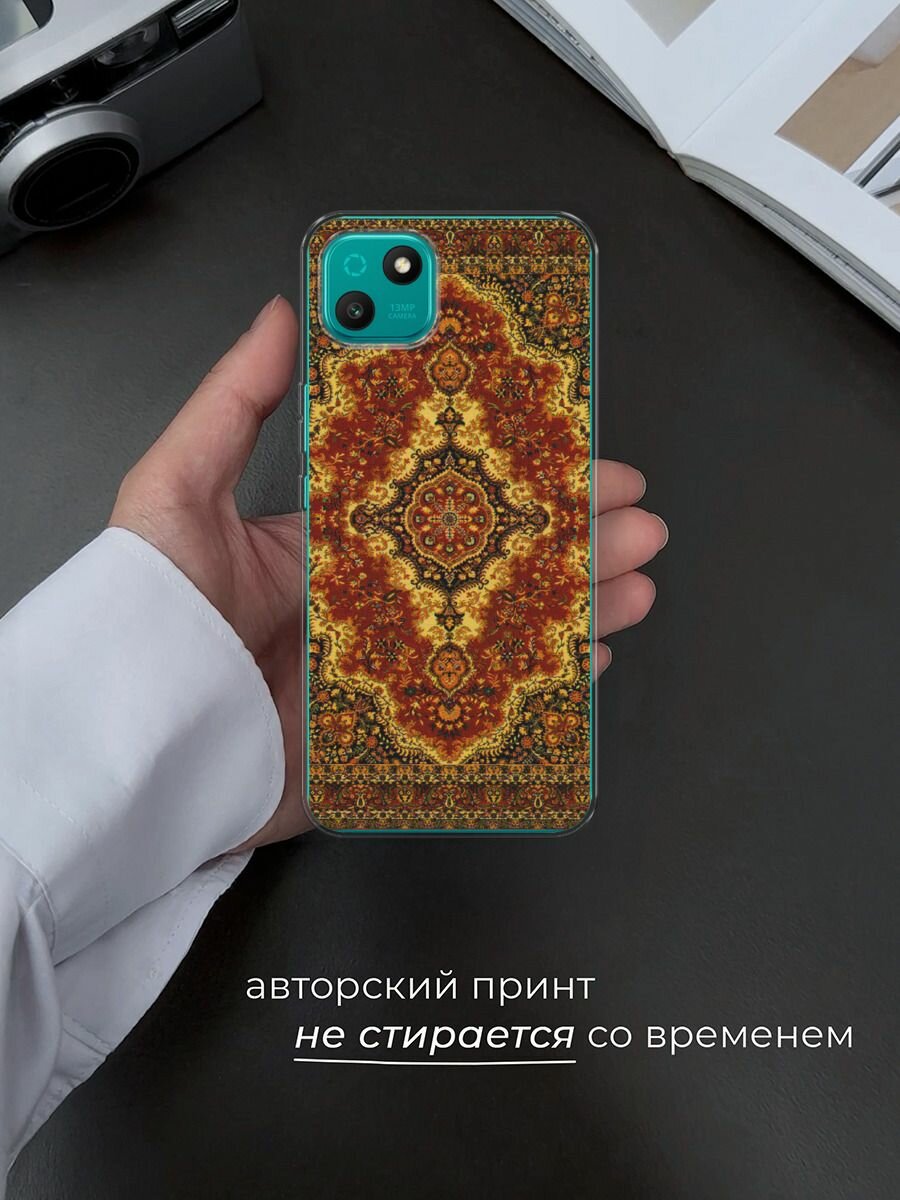 Силиконовый чехол на Wiko T10 / Вико Т10 с принтом "Ковер" — фото 1