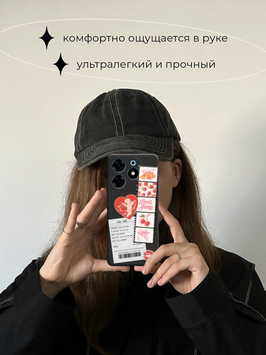 Чехол на Tecno Spark 10 Pro / Техно Спарк10 Про с принтом "Girl girl girl 3"