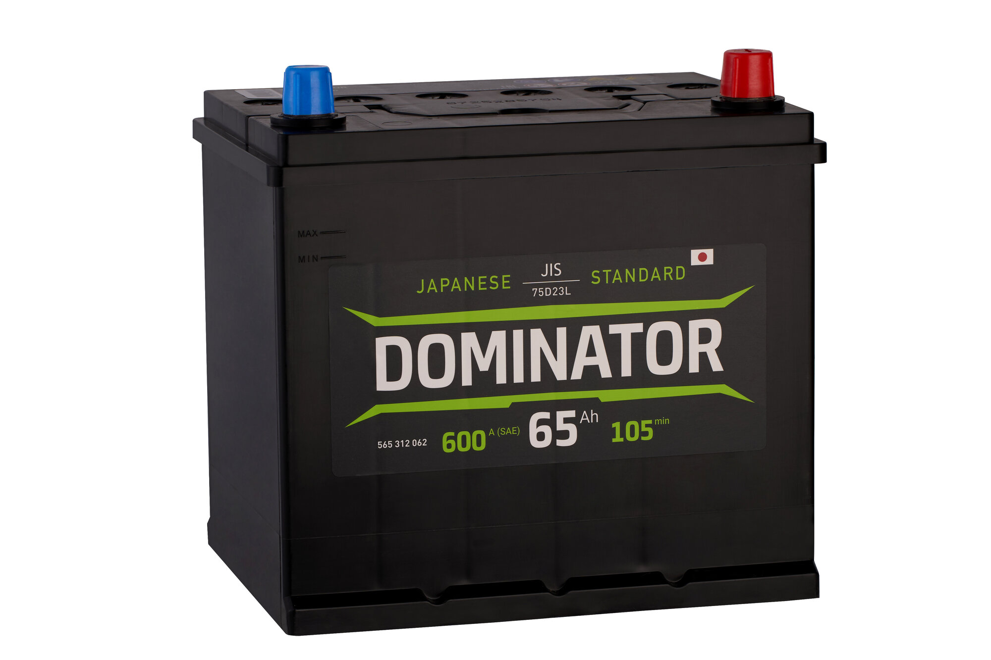 Автомобильный аккумулятор DOMINATOR азия 6CT-65 А (0) D23L (арт. 565312062)