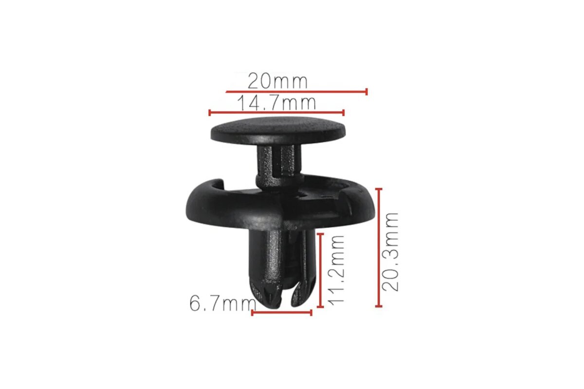 Nord-Yada 909463 клипса для бампера Toyota/Mitsubishi/Suzuki 9s9ak07332 mr220501 10 шт