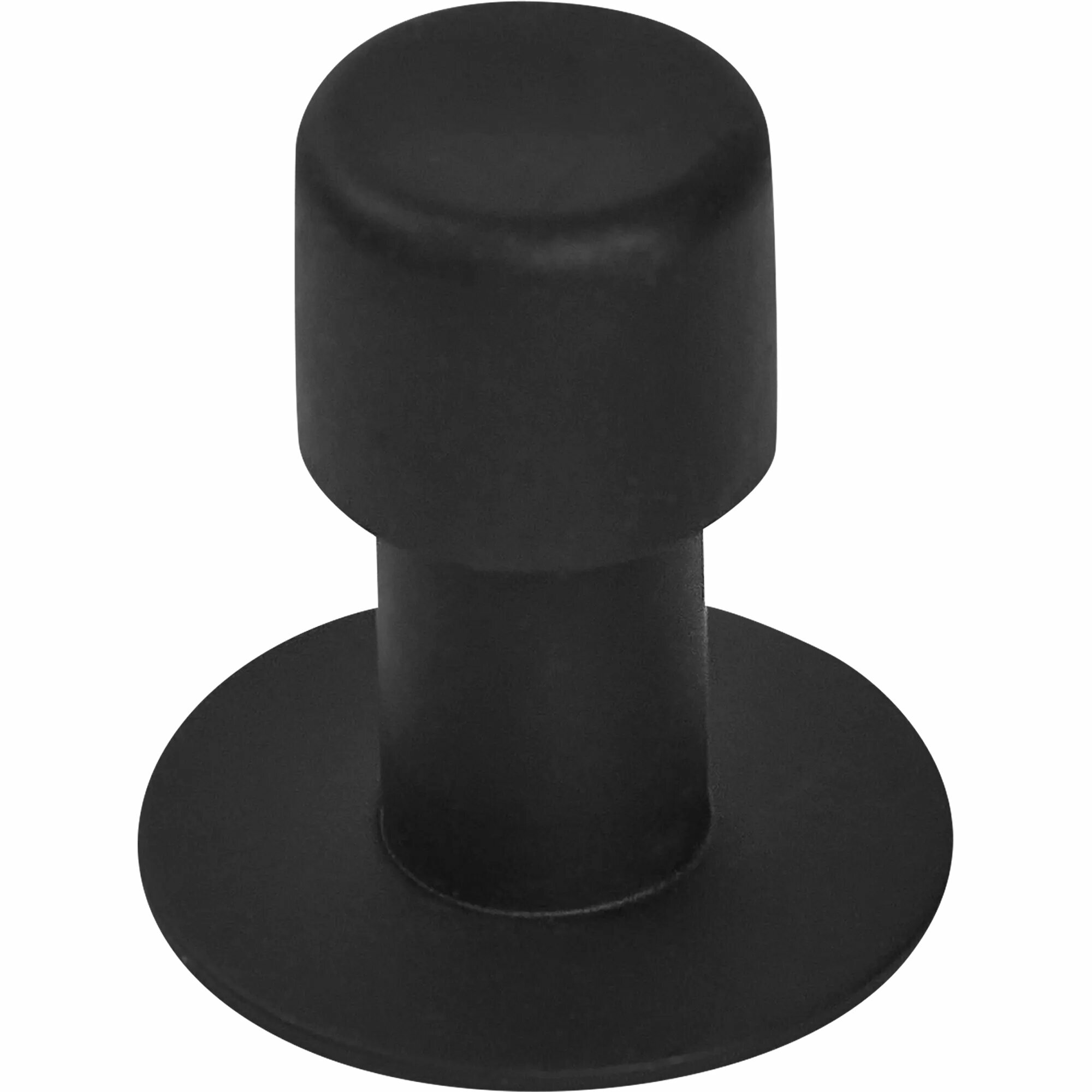 Стопор дверной УД-01 BM цвет матовый черный - компактный фиксатор для внутренних дверей