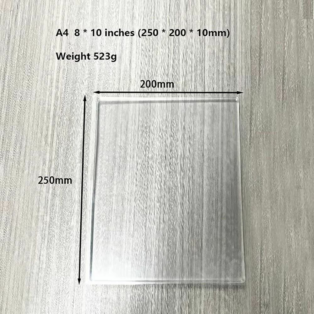 Гелевая печатная пластина для творчества и скрапбукинга, прозрачный силиконовый штамп A4/A5 для оттисков на бумаге, картоне и альбомах