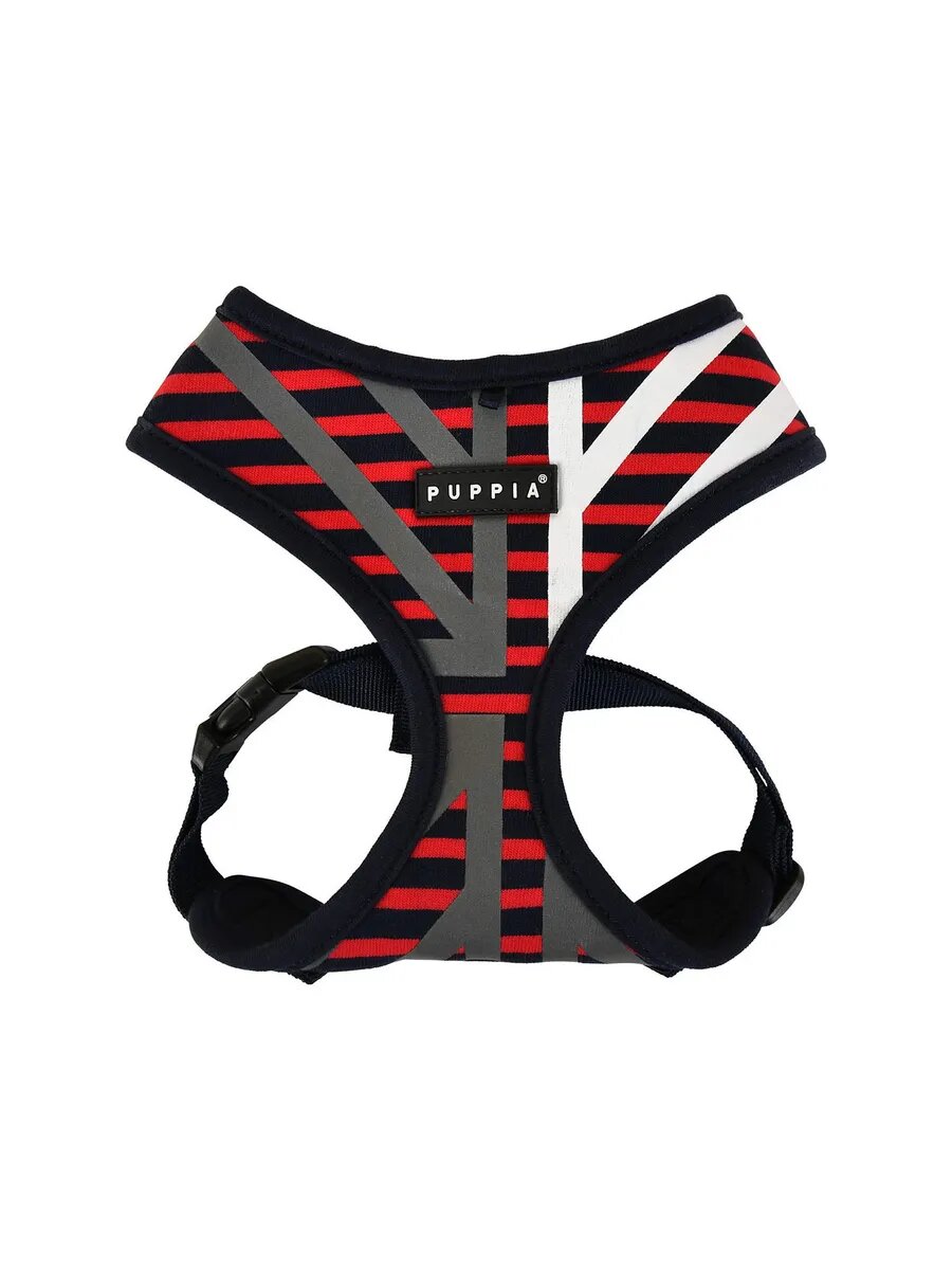 Шлейка для собак светоотражающая "Briton", красная