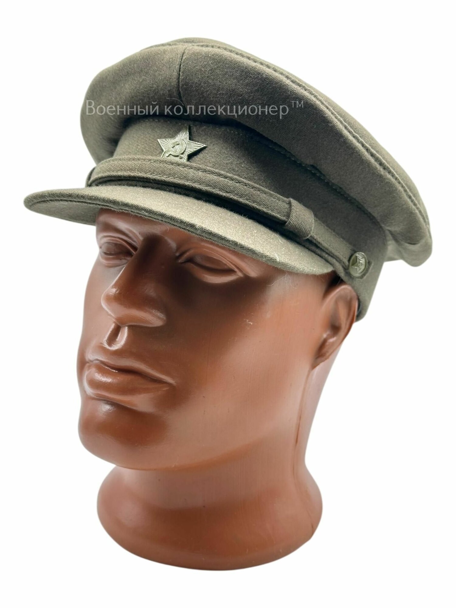 Фуражка полевая РККА, диагональ, хаки, образец 1941-1945