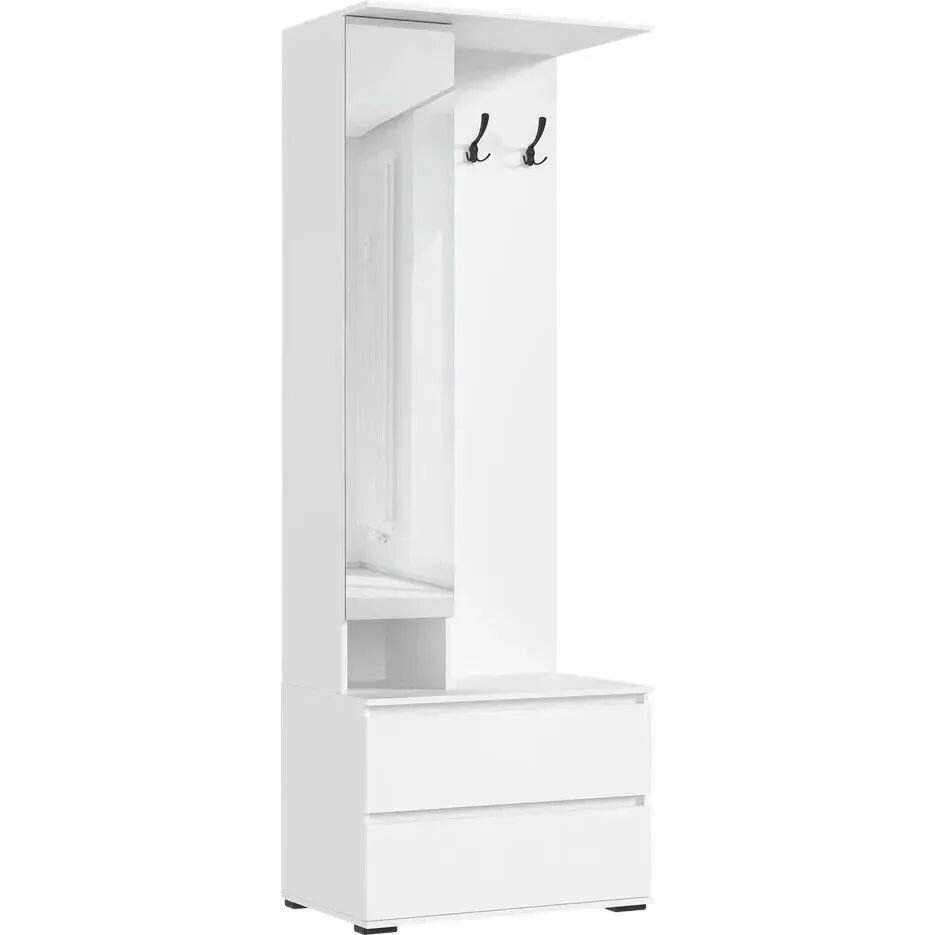 Прихожая Норд (Белый глянец холодный/Белый) 2236х800х510