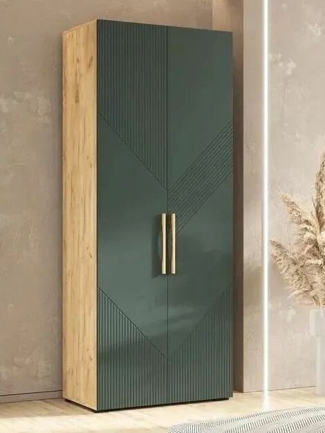 Шкаф распашной Ирис 2-х ств.(900) (Браш Мени Грин, Дуб Крафт)