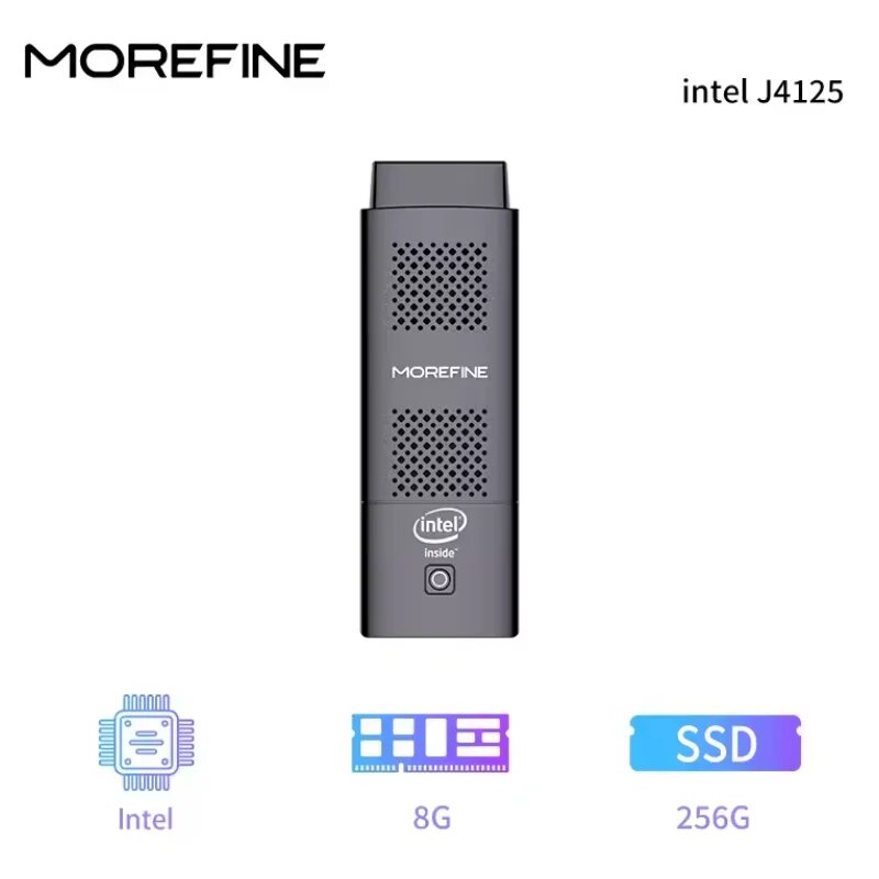 Мини-ПК MOREFINE M1K Intel N5000 8ГБ 128/256ГБ J4125 CPU 8G 256G, ЕС