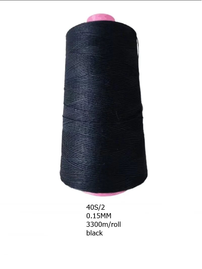 Арамидная огнестойкая нить 1414 черная 100г as picture show