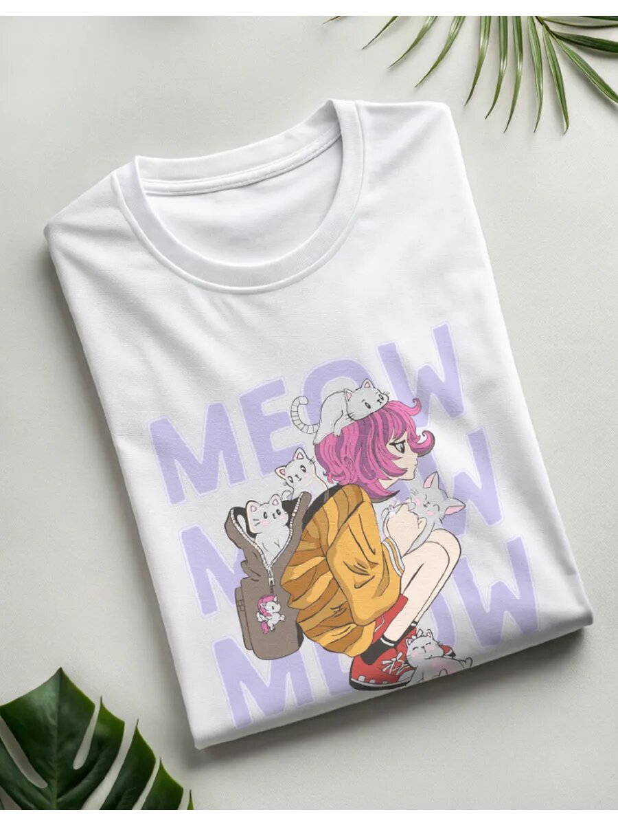 Футболка спортивная с принтом аниме