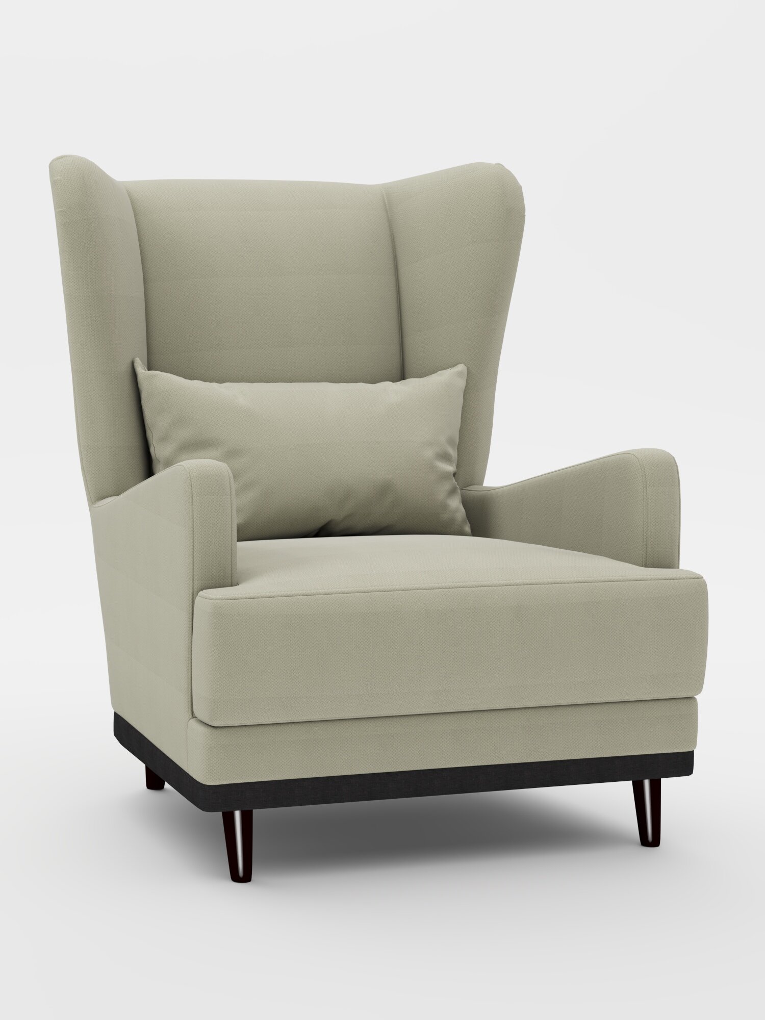 Кресло мягкое Марсель из велюра, оливковый, кресло интерьерное, кресло для гостиной