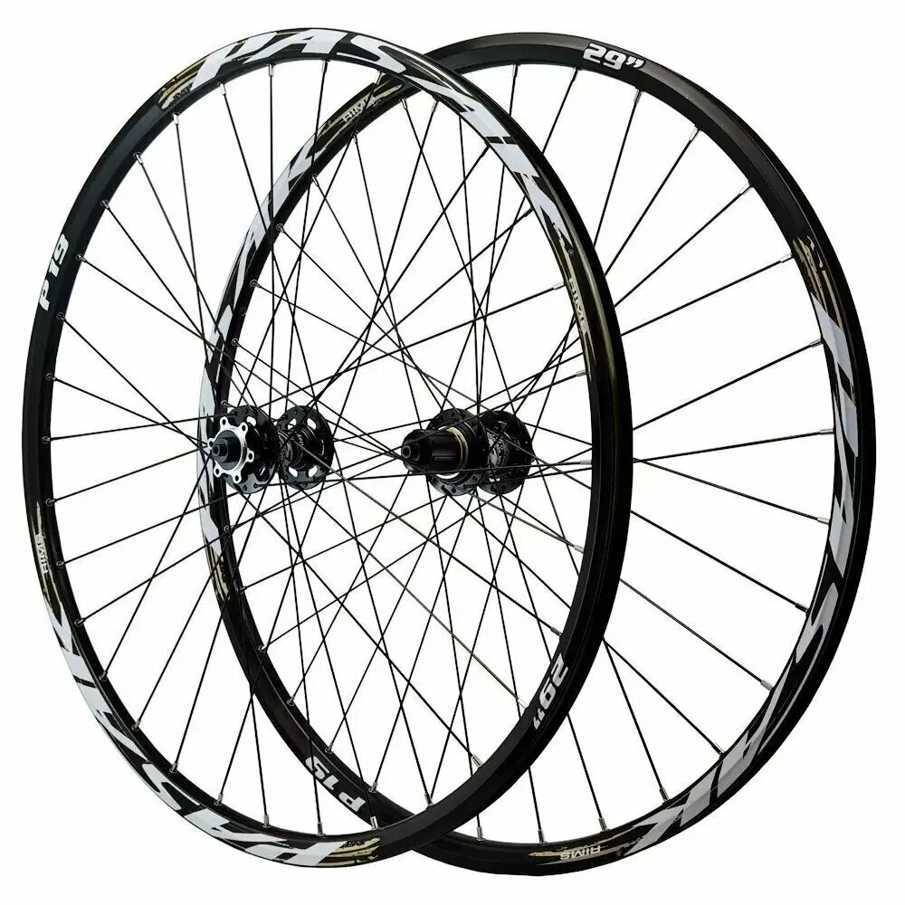 Комплект колесных дисков MTB Black Hub Gray Stick-27.5 inch-THRU 15X100 12X142 Clincher с дисковым тормозом 32h QR 5mm Кассетный маховик