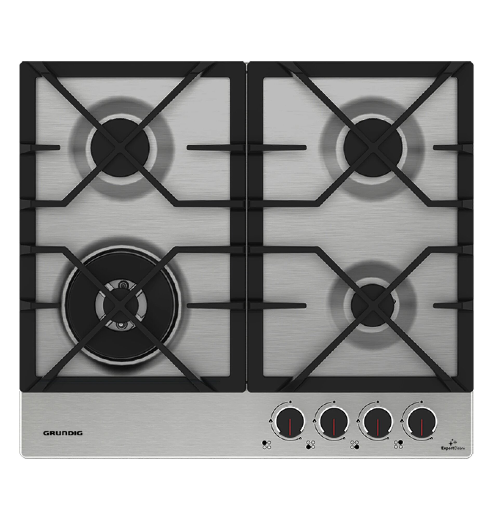 Газовая варочная панель Grundig GIGA 6234260 XE, нержавеющая сталь