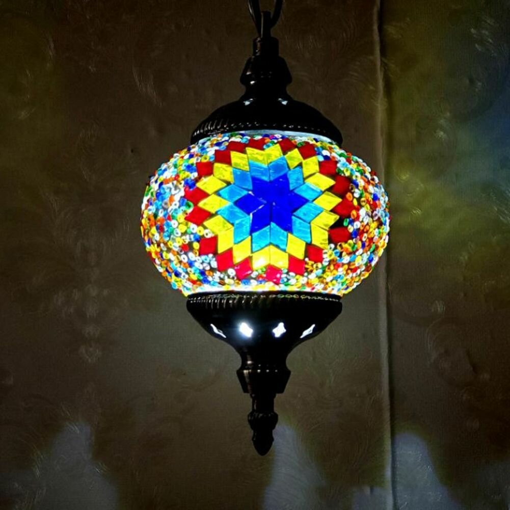 Турецкая марокканская мозаика, светильник, фонарь, проводное украшение (C)