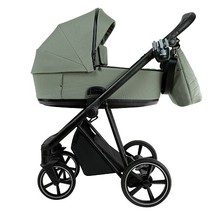 Коляска 2 в1 Roan Sol Кожа Misti Mint/Grey/ручка серый