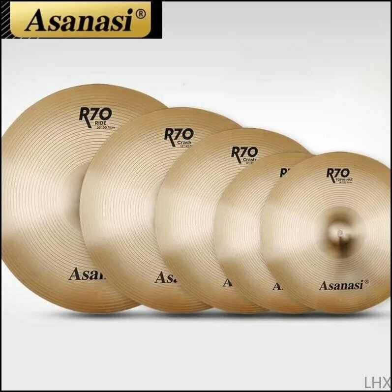 ASANASI, R70, ударная установка, Тарелки из сплава, Набор тарелок