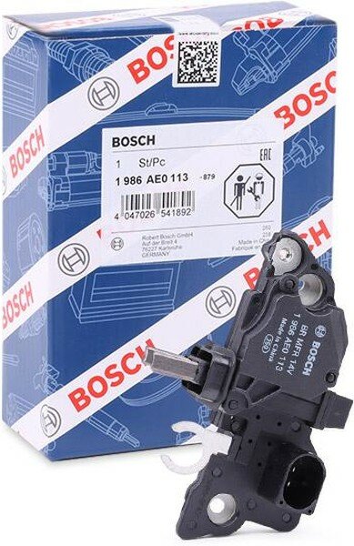 Реле напряжения генератора Ауди А3 А4 А6, Фольксваген Гольф Поло, Шкода Октавия, BOSCH 1986AE0113