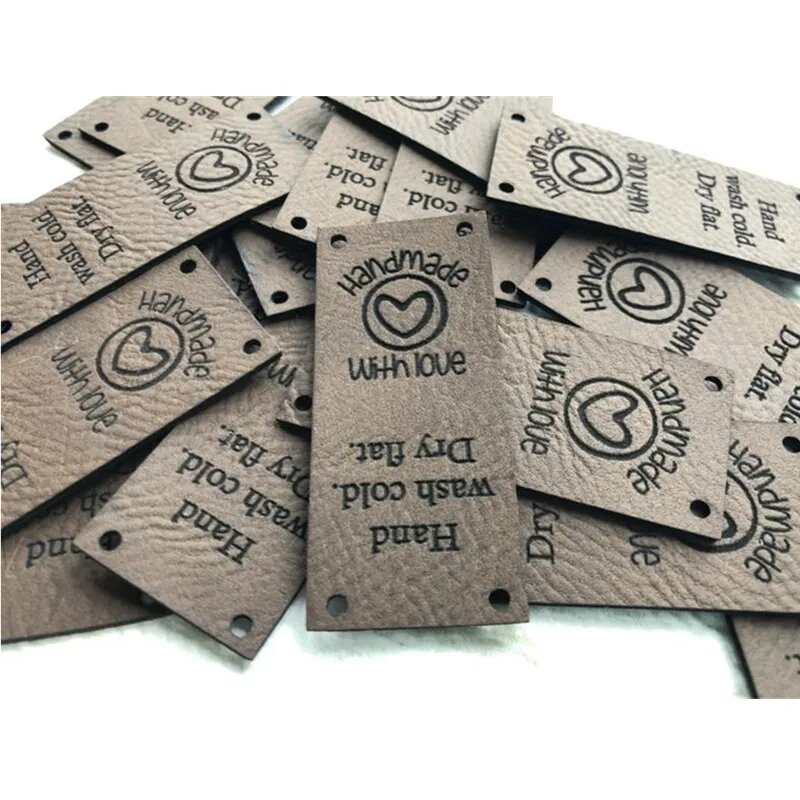 Кожаные этикетки Ajewla 30 шт. Color 10 labels