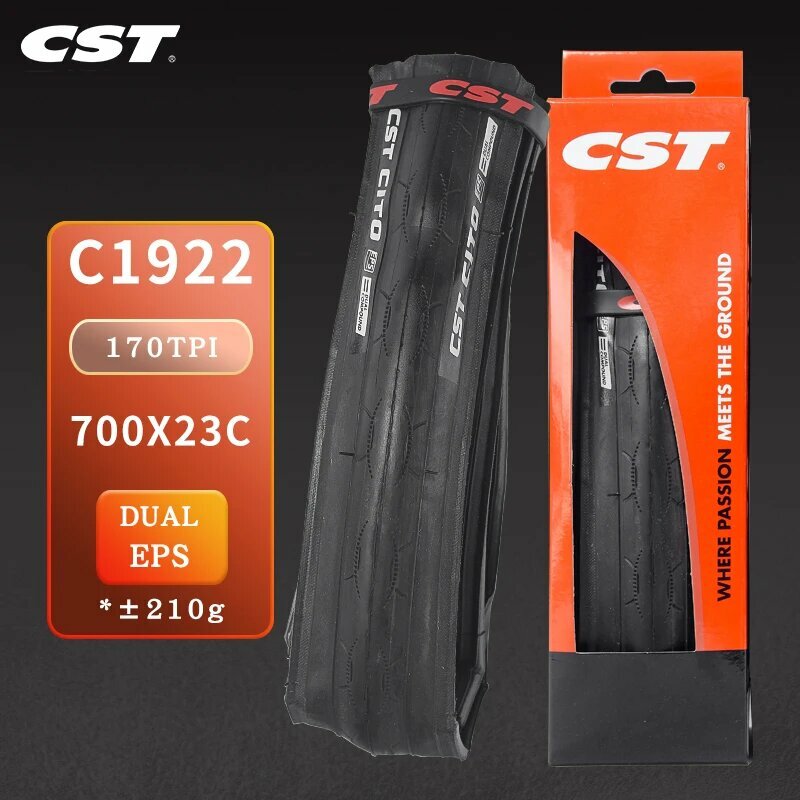 CST ENERGIA шоссейные велосипедные шины, черные, износостойкая резина C1922 700X23C