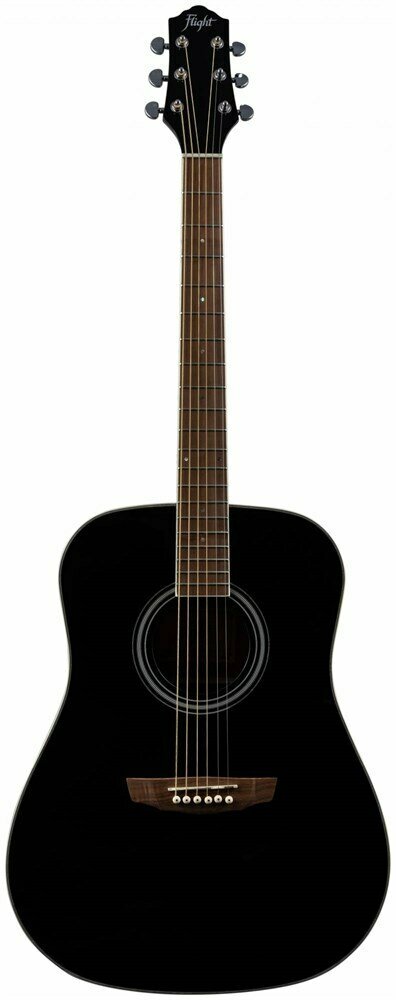 FLIGHT D-200 BK - Гитара акустическая