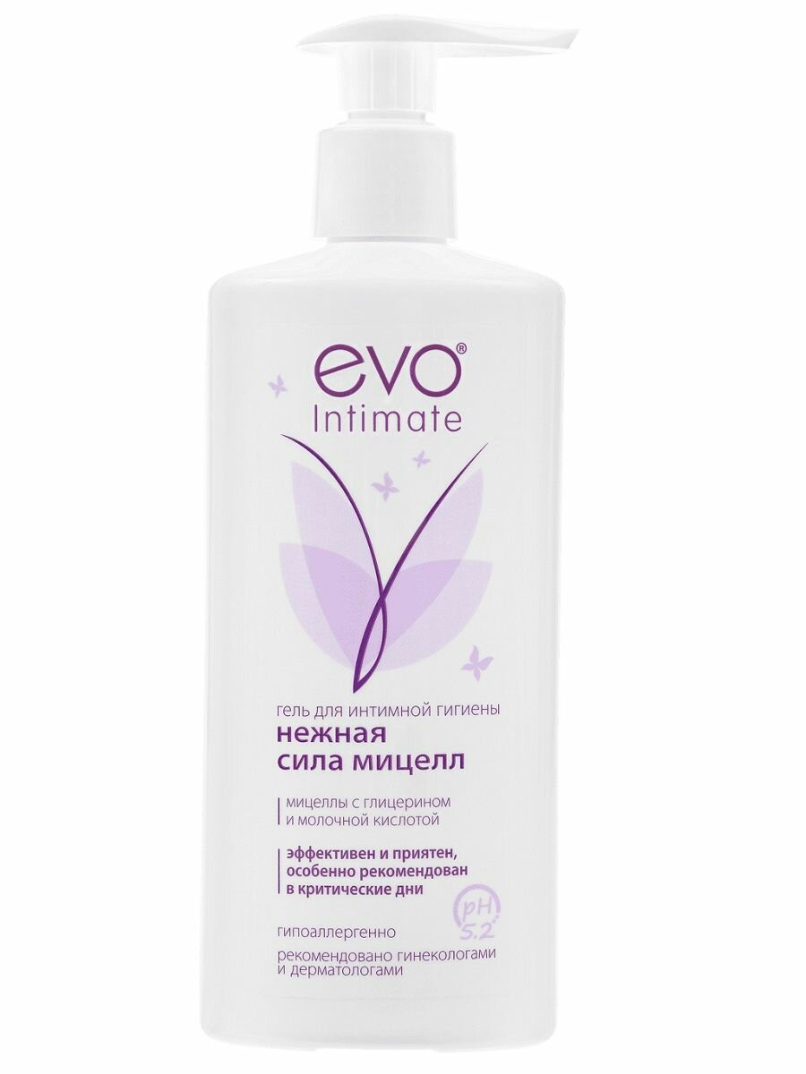 Гель для интимной гигиены EVO Intimate Нежная сила мицелл, 250 мл