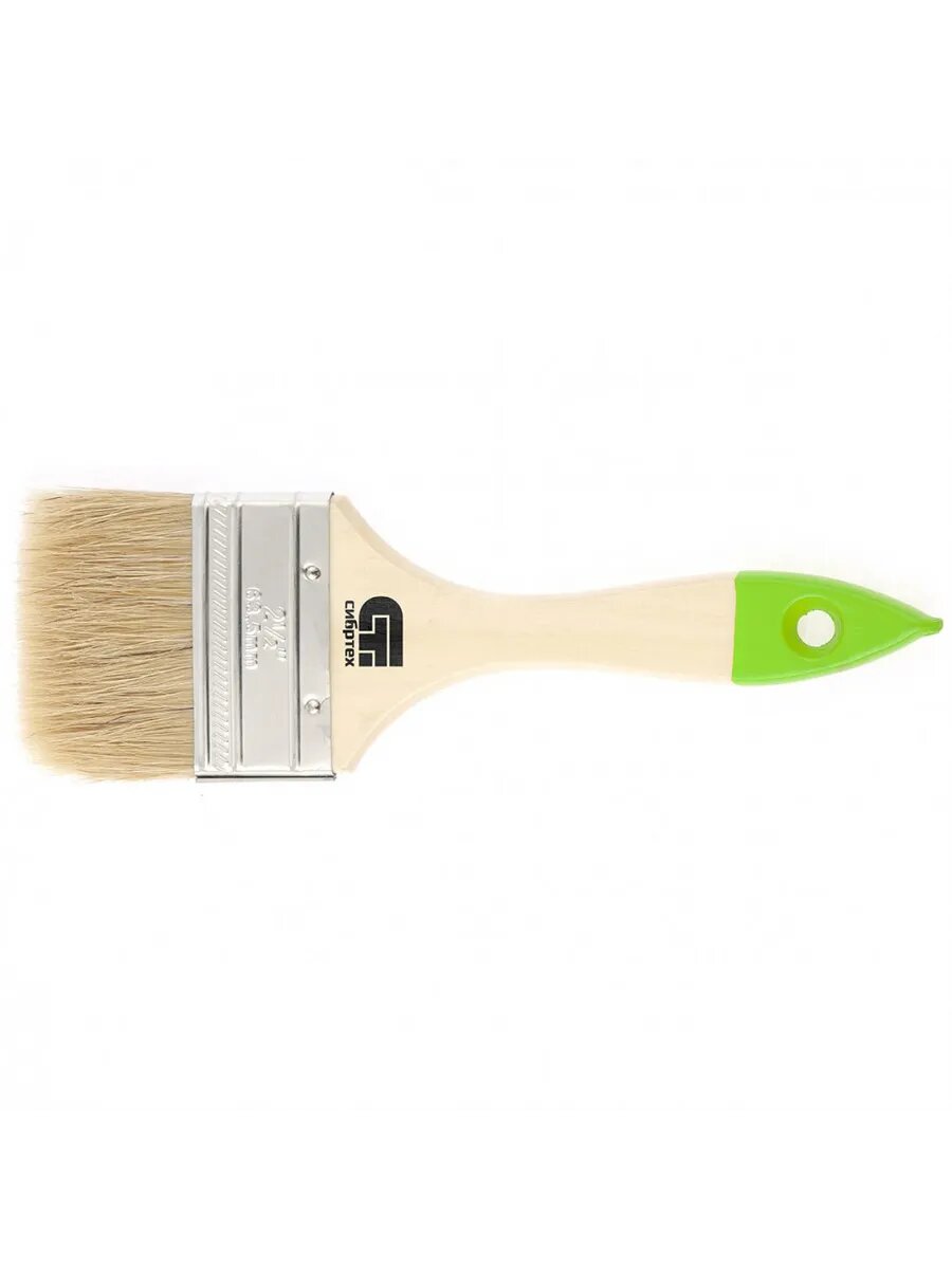 Кисть плоская 63 мм, натуральная щетина, де, СИБРТЕХ, 82264