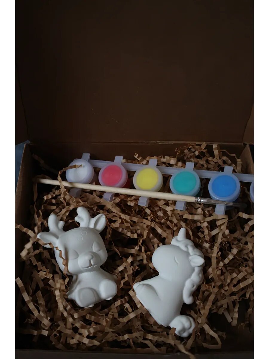 Набор для росписи оленёнок и единорог