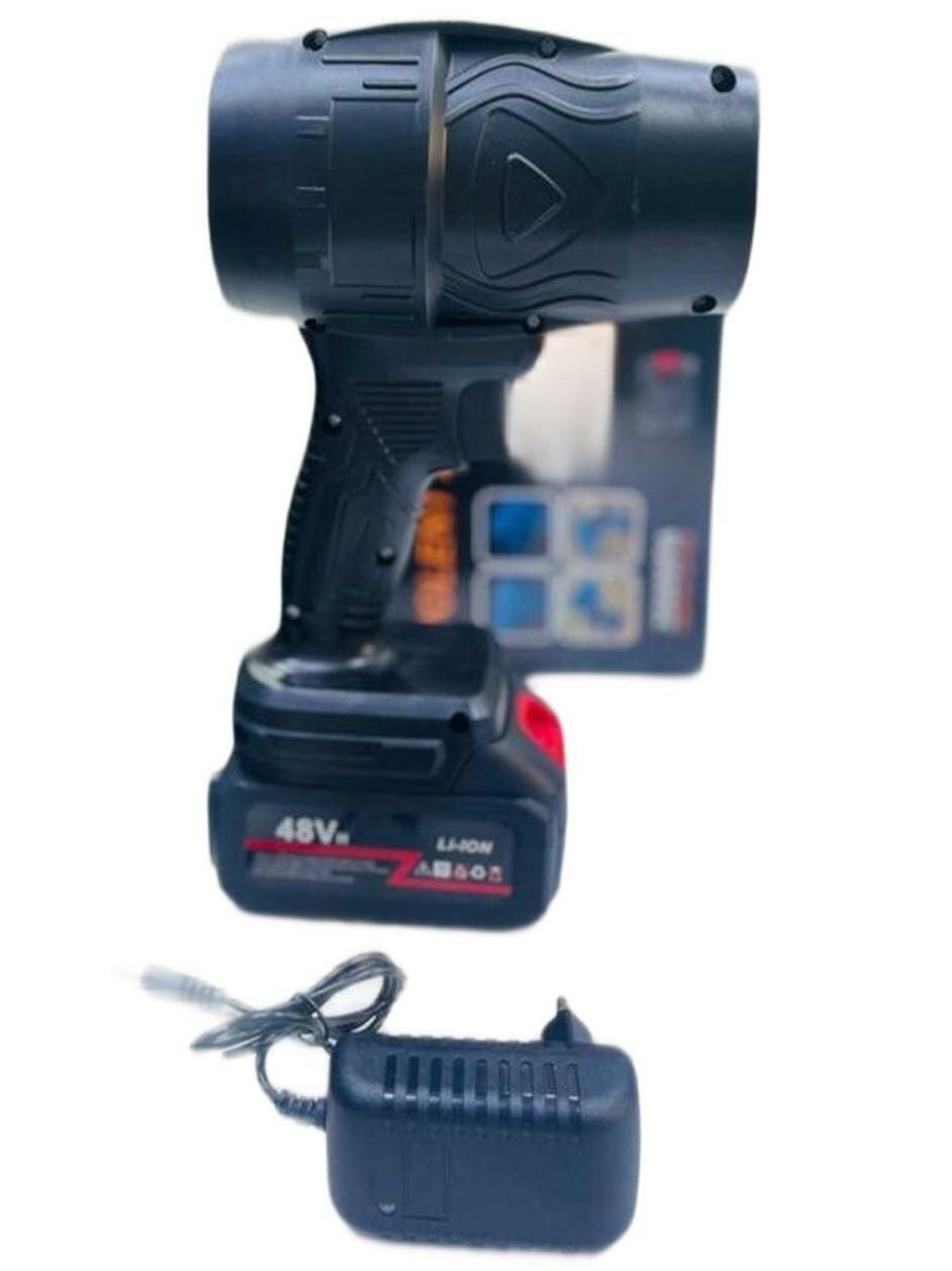 Воздуходувка аккумуляторная, портативная, мощная, цвет черный