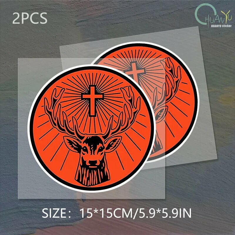Наклейка виниловая Jagermeister 15x15 см, 2 шт, C161A2