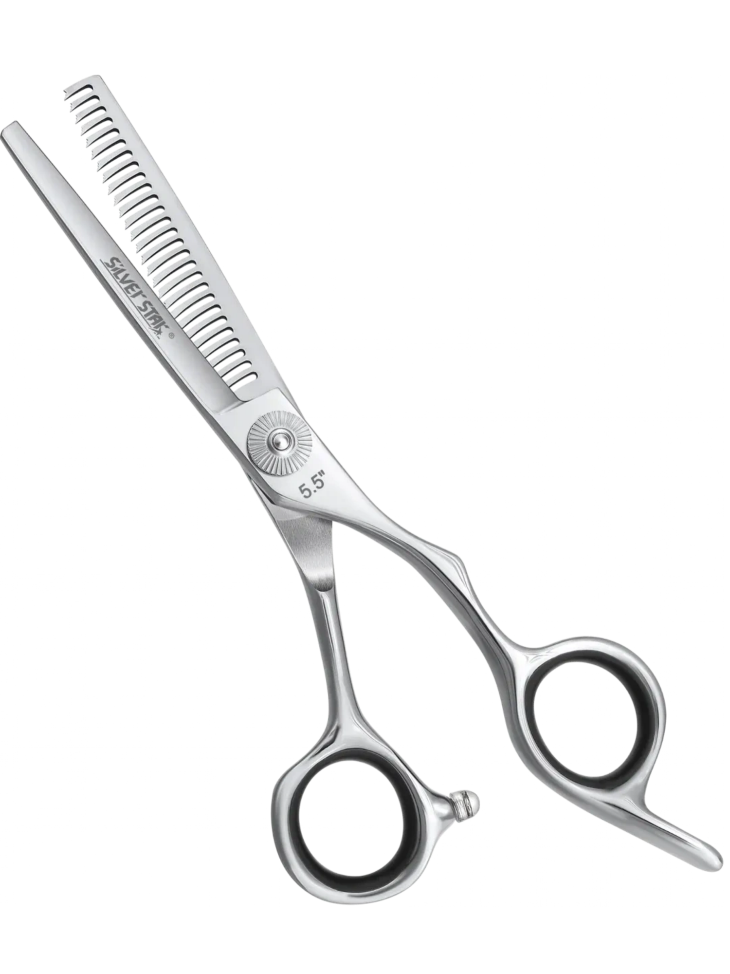 PN 116-5.5F PRO, Филировочные ножницы односторонние 5,5", эргономичные, выносной винт