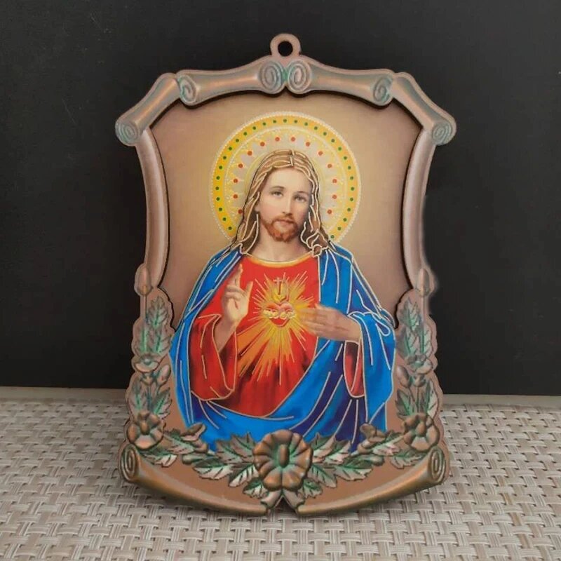 Деревянная католическая икона Марии 200-9