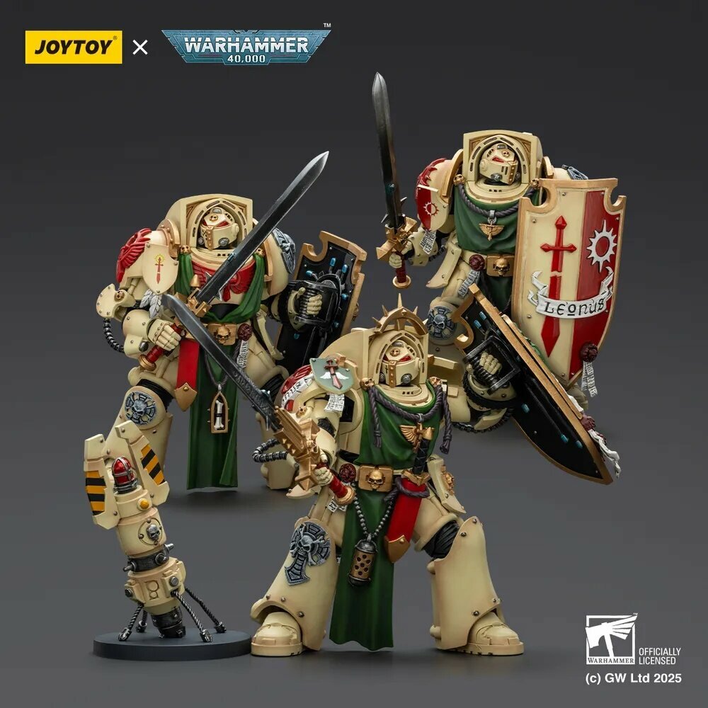 AniBox Warhammer 40000 Dark Angels Deathwing Knight 3PCS JOYTOY 1/18 подвижная фигурка сменные аксессуары высокая детализация
