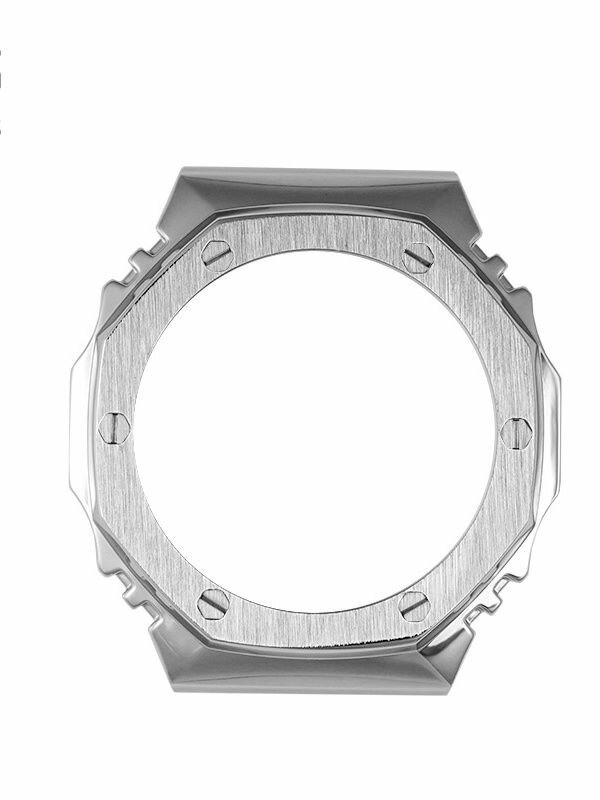 Корпус для часов Casio G-Shock GA2100 GA2110 из нержавеющей стали с защитной крышкой, черный/серебристый/золотой