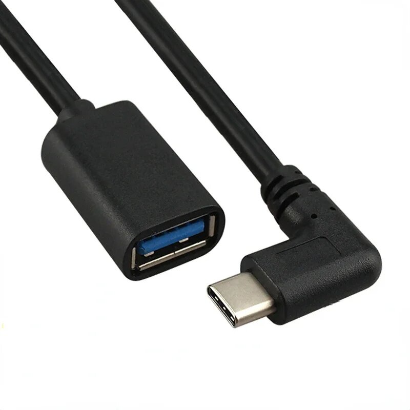 USB 3.1 Type-C на USB 3.0 Женский, Elbow, 25 см