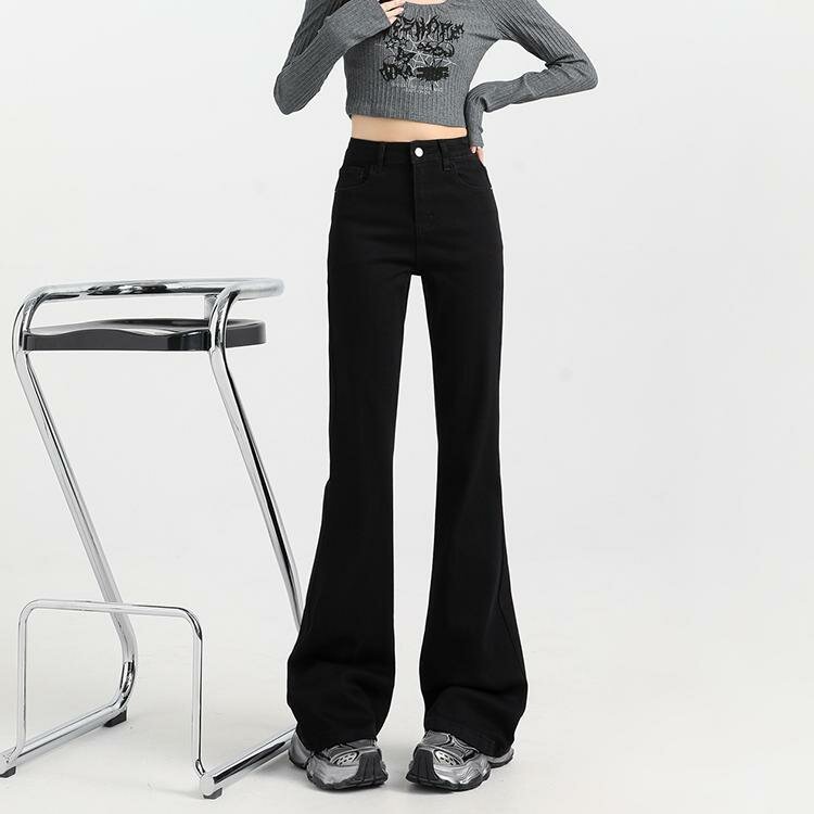 Женские джинсы LI Mall Американские рваные — весна дизайнерские свободные стройные серповидные штаны, Размер_M