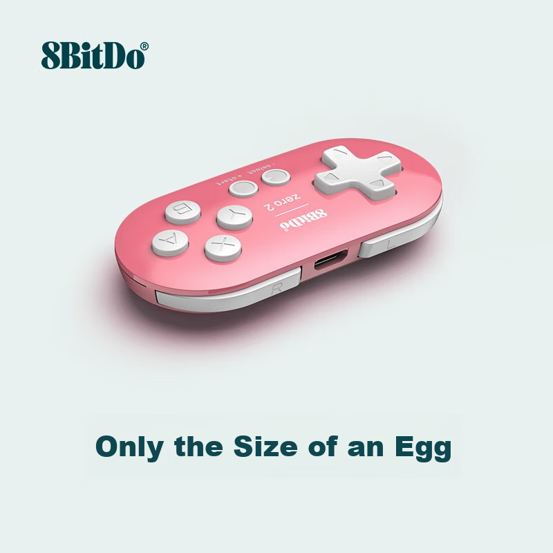 8BitDo Zero2 Mini Game Controller, Anki Shortcut Tool, Drawing Shortcut Assistant, Wireless Mobile Switch Game Console Steam, Peacock Blue — фото 1