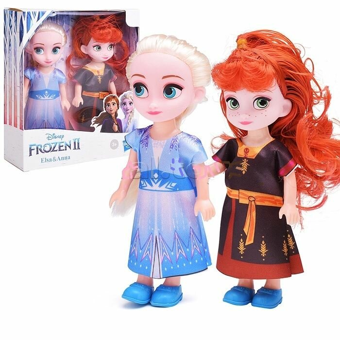 Куклы Холодное сердце малышки Анна и Эльза 15 см набор, в коробке