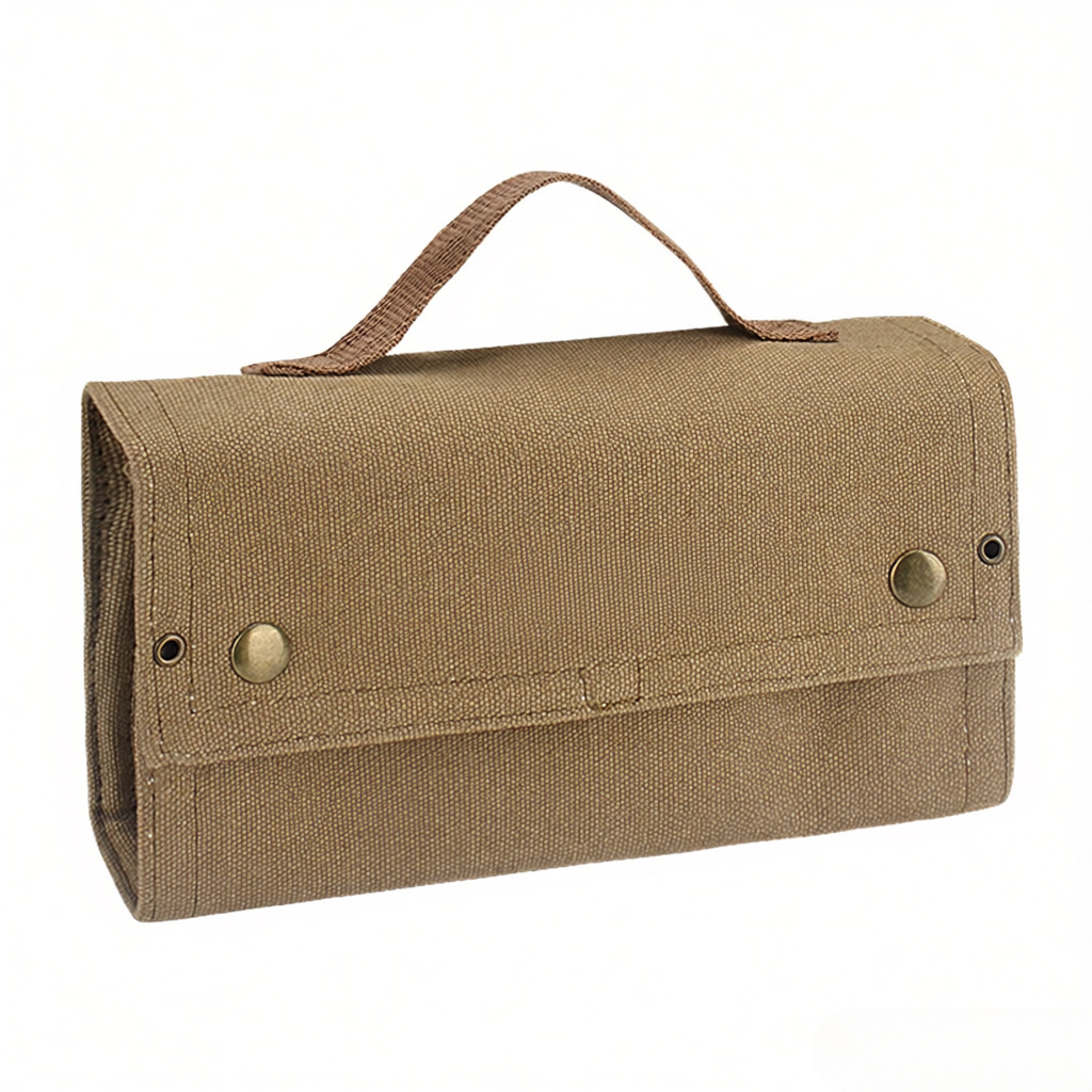 Переносная сумка для специй с 10 баночками из канвы для хранения пряностей органайзер держатель посуды с набором бутылок для специй для походов кемпинга барбекю пикника черный хaki 42.5*23 см 12*7*23 см 3*10 см 494 г