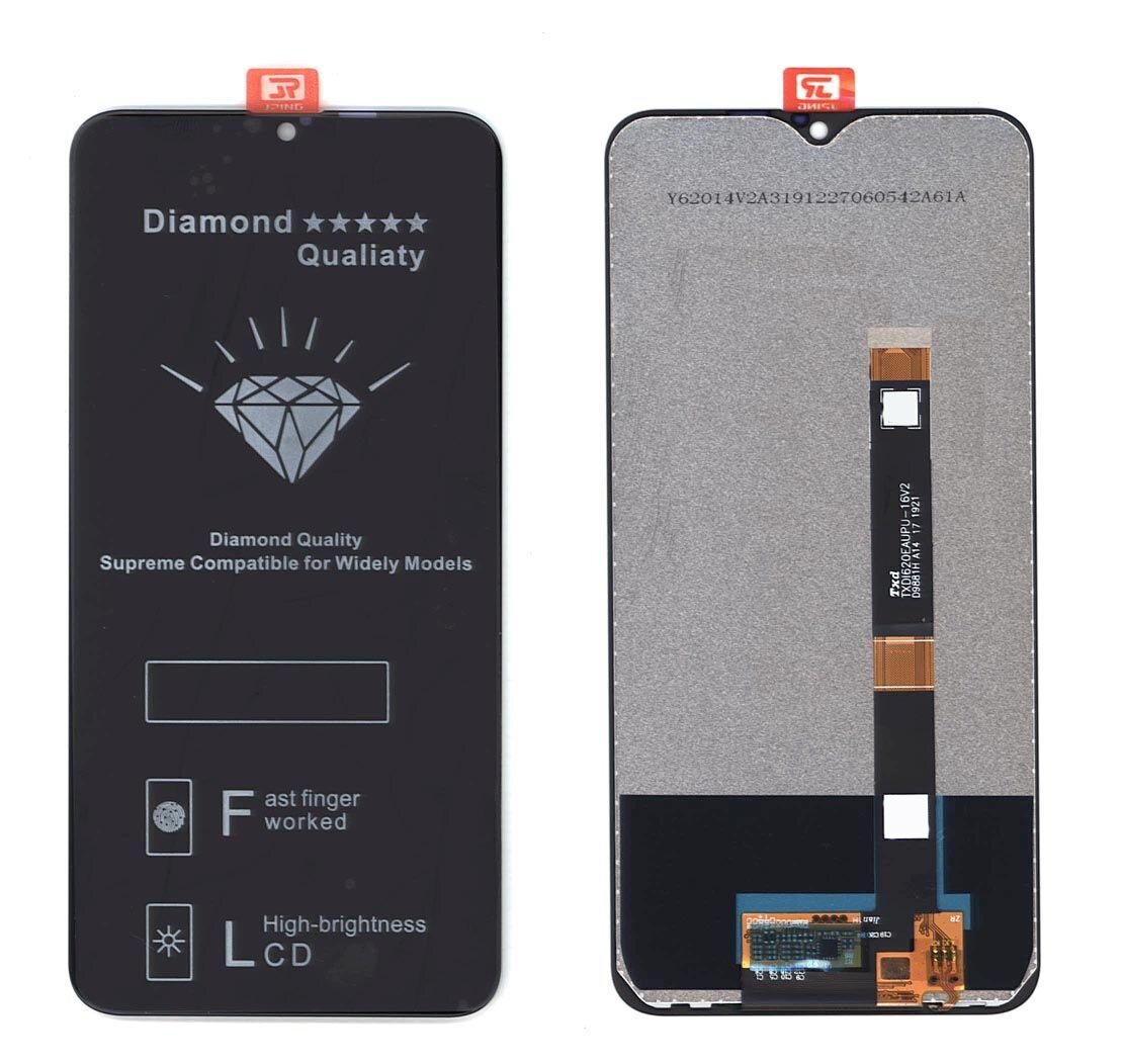 Дисплей (матрица + тачскрин) для смартфона Realme 3 черный