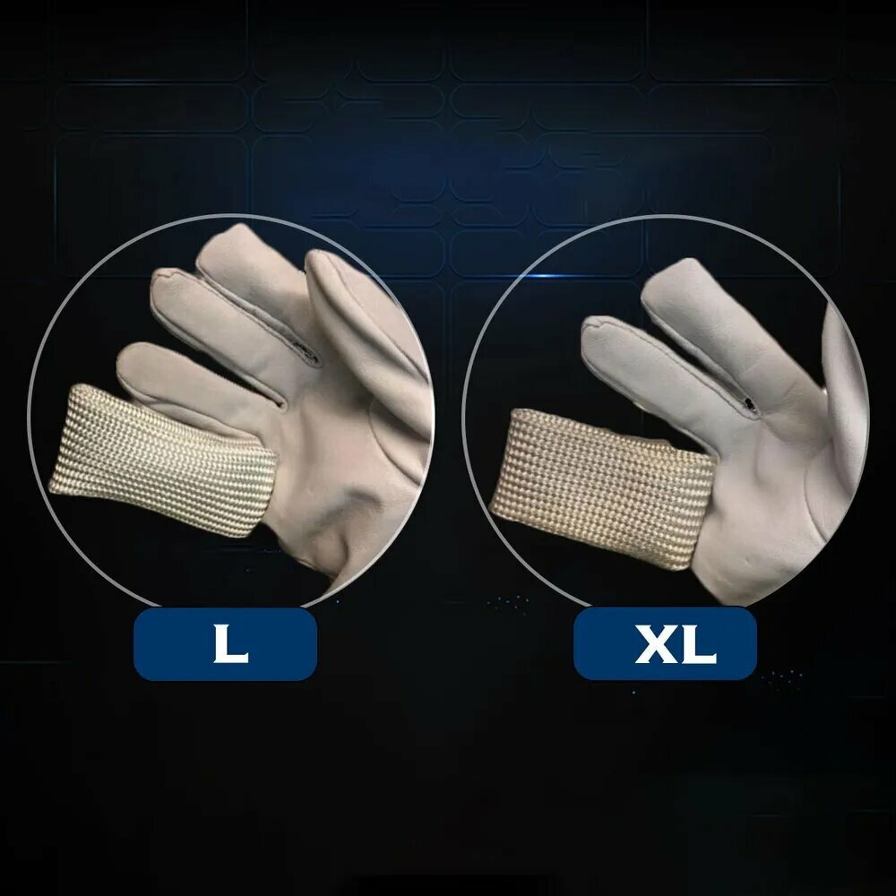 Тепловой экран для пальцев TIG Защитный кожух для защиты от перегрева XL для наконечников для сварки TIG Перчатки