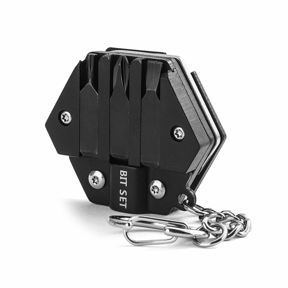 Многофункциональный портативный мини-гаджет EDC для активного отдыха, черный