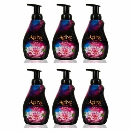 Active Жидкое пенка-мыло для рук, Черный бриллиант, 500мл, 6шт