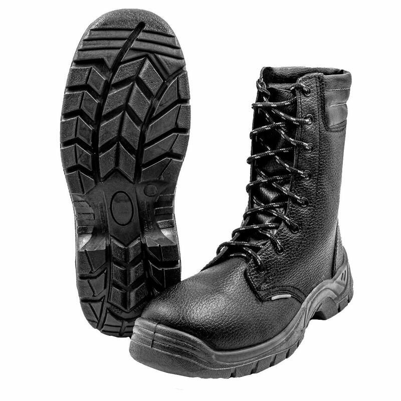 Ботинки с высоким берцем Омон 3219 ПУ из натуральной кожи черные (размер 40)